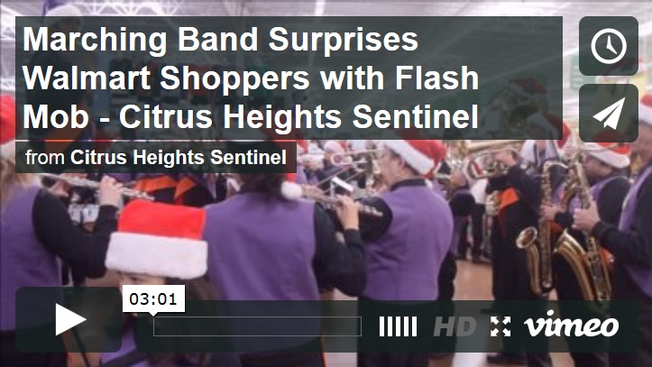Citrus Heights Marching Band 'Flash Mobs' Walmart - Citrus Heights Sentinel